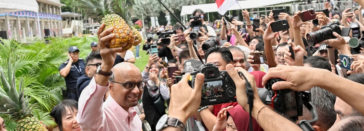 Singapore’s New President Uses Pineapple as Campaign Symbol – 常李妍的空间
